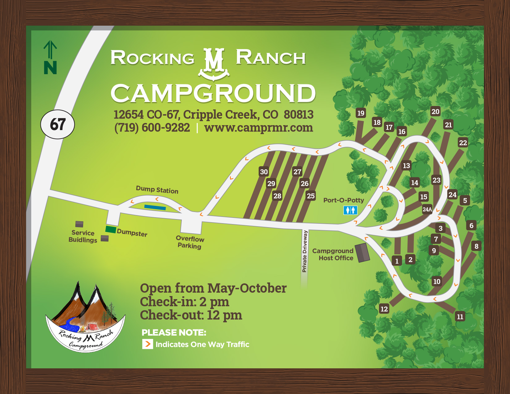 Campground Map – Rocking M Ranch